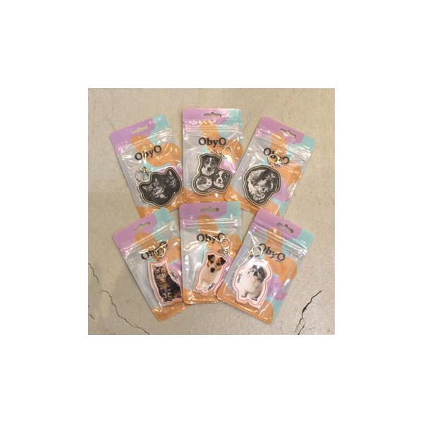 デザイナー森山氏の愛犬ペキニーズ「teto」女優の水川あさみさんの愛猫「nico」、「como」女優の森カンナさんの愛犬「holly」、「doku」、愛猫「kini」のキーホルダー。90年代のVINTAGEキーホルダーから着想を得て作製され...