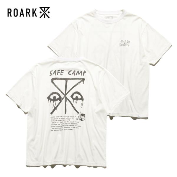"SAFECAMP" WELL WORN TEE品番 RTJM1201-WHTロアークならではのプリントTシャツ。背中のSAFE CAMPグラフィックが目を惹きます。ボディは、抗菌＆防臭機能を備えたミドルウェイトのコットン100%で、非常に...