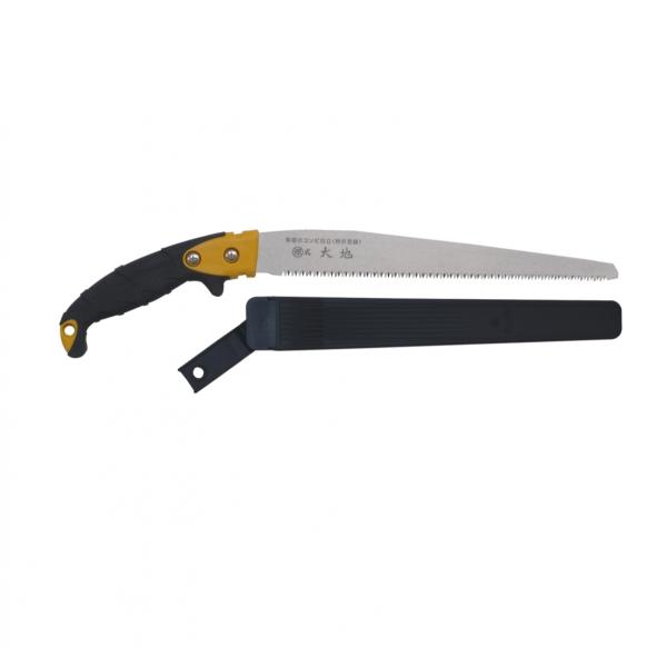 おかげさまで創業100年！長野県剪定鋸シェアNO.1！鋸板の厚い鋸と薄い鋸、刃が荒い鋸と細かい鋸、そして縦挽き鋸と横挽き鋸を一丁の鋸で再現した特許取得の特殊目立「コンビ目立III」で切れ味を追及しました。衝撃焼入れで刃先が硬く更に長持ち！究...