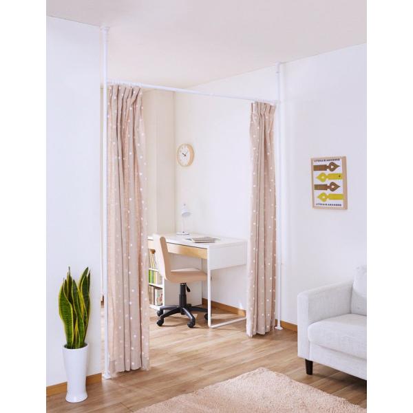 「部屋の一部に、子供の勉強スペースを設けたい。簡単にできないかな〜。」「ワンルールマンションの一部を、納戸っぽくしたいから、その目隠しが必要だ。「オフィスの一部に、ちょっとした授乳スペースを設けたい。更衣室にもなるかも。」「息子と娘が、別々...