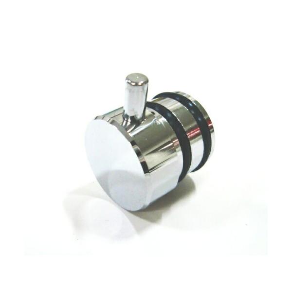 25ミリ丸パイプに使用するエンドキャップで、後からダボ方向を調整したり、後からブラケットをパイプから外せる、高級タイプです。