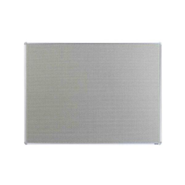 個性的でおしゃれなパンチングメタル掲示板。板面にパンチングメタルを使用した個性的でおしゃれな掲示板です。プッシュピン、マグネットの２通りの掲示が出来ます。タテ・ヨコどちらでも使用できます。ピンの跡が残りにくい、e-コルックスを板面に使用して...