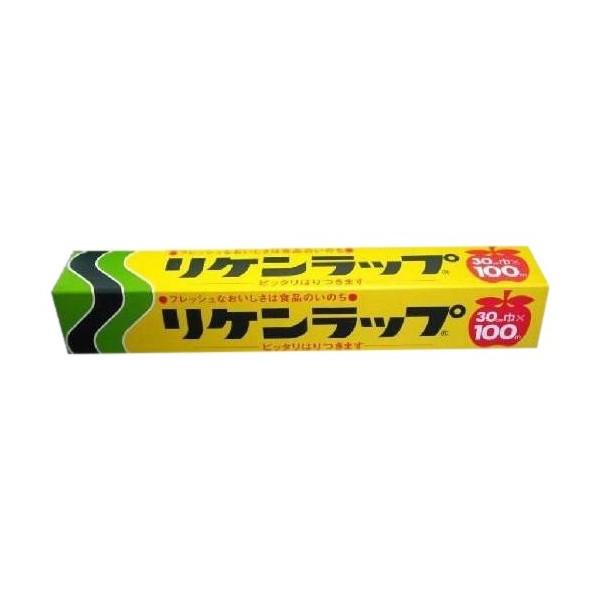 【特長】業務用ラップ　鮮度はもちろん安心も包む！■フレッシュなおいしさは食品のいのち■ピッタリはりつきます【商品詳細】■商品名：業務用　食品包装用ラップフィルム　リケンラップ■原材料名：塩化ビニール樹脂■添加物名：脂肪族多塩基酸エステル(柔...
