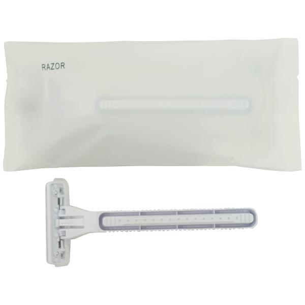 【ご注意】■カミソリ2枚刃　マットOP袋入　シックスペシャル2(SS-2)スムーザー付　aiシリーズから後継品に切り替わっております。【特長】■ホテル・旅館用の使い捨て剃刀です。■業務用アメニティ。【商品詳細】■商品名：業務用　カミソリ　首...