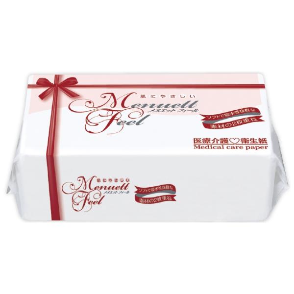 【特長】食品衛生検査基準にも合格した安全で衛生的なライフペーパー■メヌエットフィールは、クオリティーにこだわる人の為のライフペーパーです。■1枚でも十分な吸収性をもったシートを、2枚重ねに仕上げて、ソフト感に富んだやわらかい使い心地を実現し...