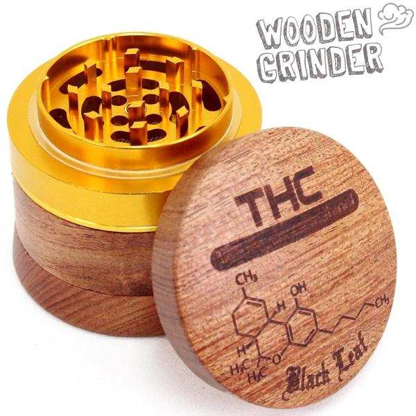 タバコカッター タバコクラッシャー　スモークハンドラー ハーブグラインダードイツの喫煙具メーカー"Black Leaf"のグラインダーです。手に馴染む丸みを帯びたフォルムに、表面は触り心地の良い天然木を採用した、4層式高性能グラインダーです...
