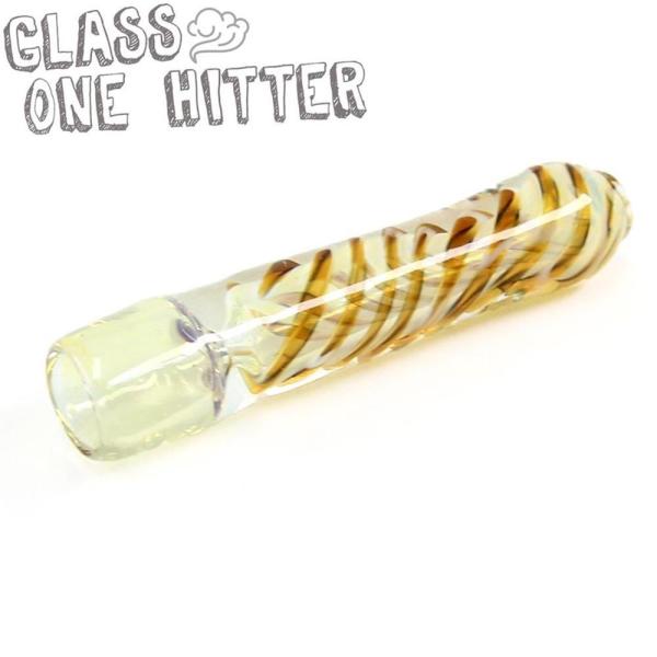 ガラス製 ワンヒッター パイプ ワンショット 喫煙パイプ キセル チラム 煙管 One Hitter シャグ Shag シガー cigar ひと吸い ひとすい 1吸い 一服 ガラス細工