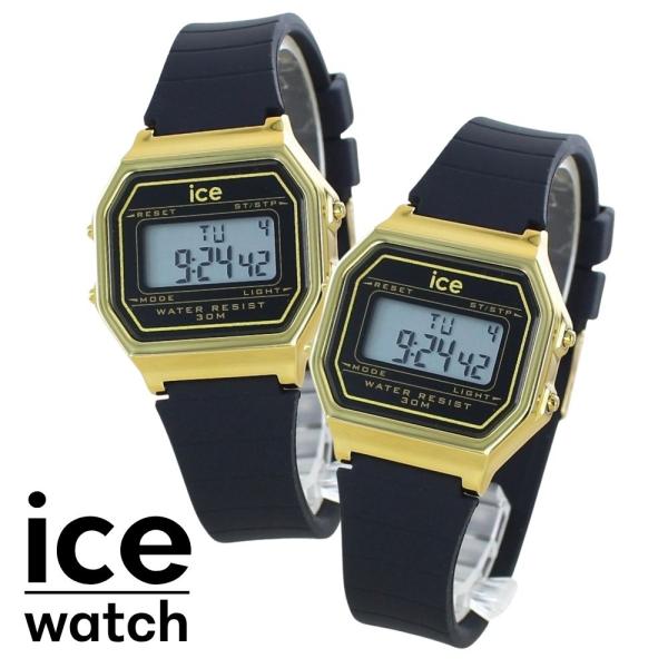 【発売日：2026年06月01日】--関連キーワード--アイスウォッチ ICE WATCH ペアウォッチ お揃い ペアセット アイスデジットレトロ デジタル 腕時計 ブラック ゴールド レトロ おしゃれ 韓国ファッション 古着系 シリコン ...