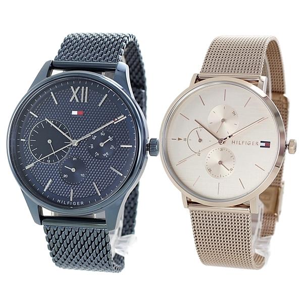 【発売日：2021年09月01日】★★★こちらの商品は、腕時計2本セットのペア商品になります。★★★ペア腕時計ボックス（リングも収納可能）プレゼント中！スポーティーな雰囲気のメッシュブレスレットウォッチ。どちらも実用性のあるマルチファンクシ...