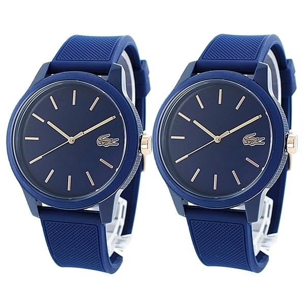 【発売日：2019年07月01日】★ペア腕時計ボックス（リングも収納可能）プレゼント中！フランス発のワニのマークで有名なファッションブランド、LACOSTE（ラコステ）のシリコンラバーのペアウォッチです。3時位置のラコステの象徴であるワニの...