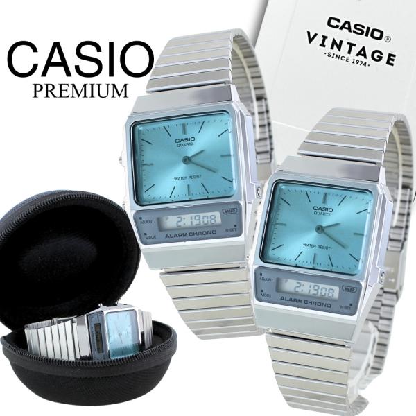 【発売日：2024年07月01日】★★★こちらの商品は、腕時計2本セットのペア商品になります。★★★★腕時計をホコリや衝撃から守り、大事に保管できる「腕時計ケース」付きです。※こちらは日本未発売、海外限定モデルです。1980年代発売のAQ-...