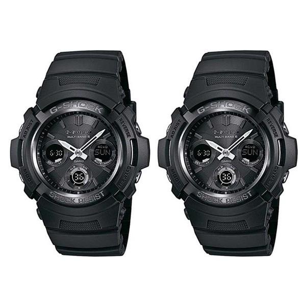 【発売日：2018年11月01日】ペア腕時計ボックス（リングも収納可能）プレゼント中！※こちらの商品は時間合わせをせず、入荷したままの状態で発送しております。予めご了承ください。状態：新品型番：AWG-M100B-1A/AWG-M100B-...