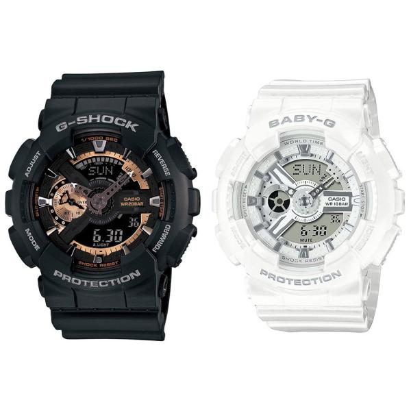 【発売日：2016年06月01日】『 特別仕様のペアBOXにてお届けします 』※こちらの商品は時間合わせをせず、入荷したままの状態で発送しております。予めご了承ください。型番：メンズ：GA-110RG-1AJF　レディース：BA-110X-...