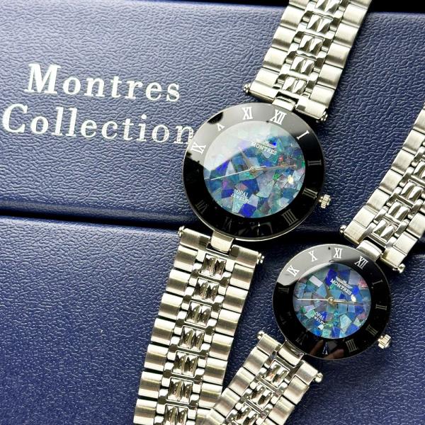 【発売日：2024年04月01日】★★★こちらの商品は、腕時計2本セットのペア商品になります。★★★メンズは袖口の邪魔にならない大きすぎないサイズ感です。ペア腕時計ボックス（リングも収納可能）プレゼント中！絆を深めるアイテムとしてカップルに...