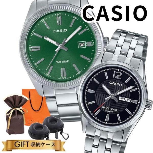 【発売日：2025年05月01日】--関連キーワード--カシオ ペアウォッチ CASIO ペア腕時計 メンズ レディース ペアセット シルバー クオーツ デイデイト 5気圧防水 記念日 プレゼント ギフト 夫婦 カップル 人気 おしゃれ ブ...
