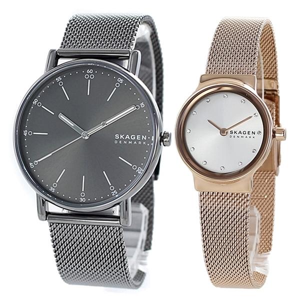【発売日：2021年09月01日】ペア腕時計ボックス（リングも収納可能）プレゼント中！★北欧デンマークで設立されたSKAGEN(スカーゲン)のペアウォッチです。仕事もプライベートもこれひとつで活躍！長く使える定番のサイズ感とデザインのラウン...