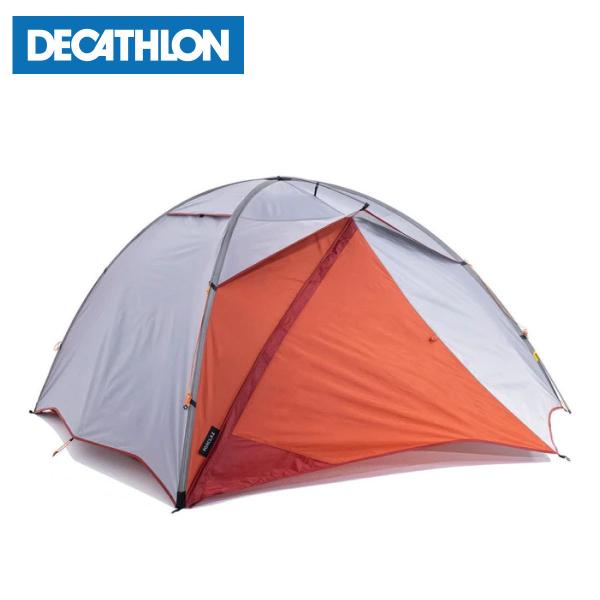 FORCLAZ (フォルクラ) キャンプ・トレッキング・登山用 テント 3シーズン用 自立式ドーム型 TREK 500 - 3人用軽量＆優れた居住性（サイドポーチ2つ）。インナーテントとフライシートが連結した3人用テント。シンプル＆実用的、...