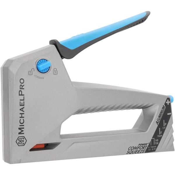 MichaelPro　マイケルプロ■プロフェッショナル アルミニウムタッカー ステープルガン T50：6-14mm BN18：15mm品番：MP013011