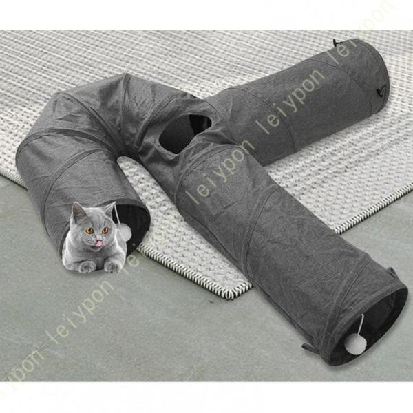 家に猫のおもちゃがないと、猫はいつも家中のものを探しています。たとえば、トイレットペーパー、衣類、家具などが遊んでいて、迷惑をかけます。遊び好きは猫の天性で、弊社の猫トンネルは猫ちゃんの好奇心を満たします。☆折りたたみ可能＆収納簡単☆ペット...