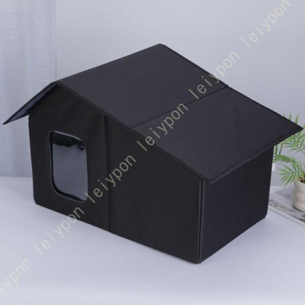 屋外の猫と犬のペットハウス★すべての猫に温かい家スポンジで裏打ちされており、冬は暖かく、夏は涼しいです。ツール要らなく、数分間で簡単に分解して組み立て、折りたたんだ後、スペースをほとんど取らなく、屋内外での収納や持ち運びに非常に便利です。★...