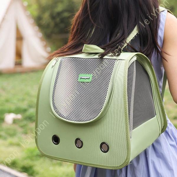 商品紹介ペット用リュック：ペットキャリーバックに見えないおしゃれな仕上がりは、性別や世代を問わずどなたでもお使いいただけます。愛犬愛猫との移動に公共交通機関の利用時やペット可施設への入館や通院時、災害時など様々な場面で活躍するでしょう。☆横...