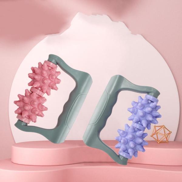 商品名: マッサージローラー 筋膜リリース ローラー 足 脚 ふくらはぎ 指 リンパ コロコロ 筋膜ローラー ハンドル フォームローラー きんまく むくみ 解消 予防 筋膜 ローラー                            商...