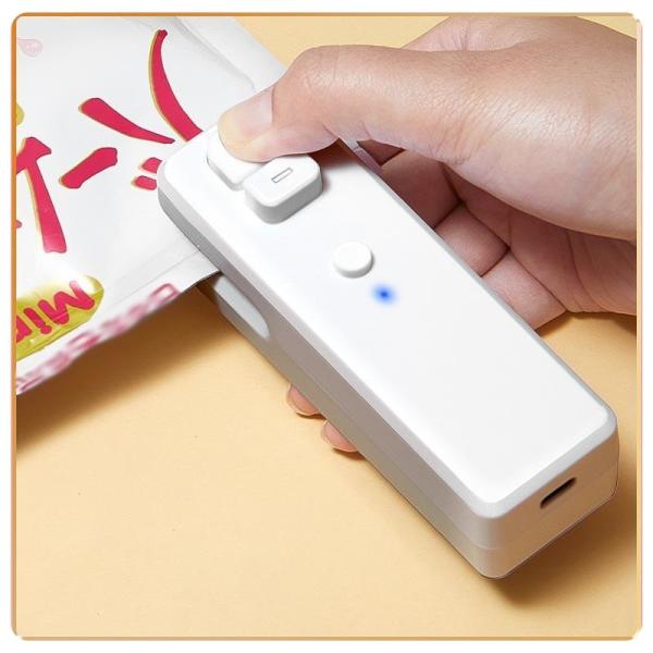 商品名:ヒートシーラー 家庭用 USB充電式 小型 密封機 食材保存 業務用 コンパクト イージーシーラー バッグシーラー フードシーラー お菓子 食品用 マグネット付き 操作簡単                            商品...