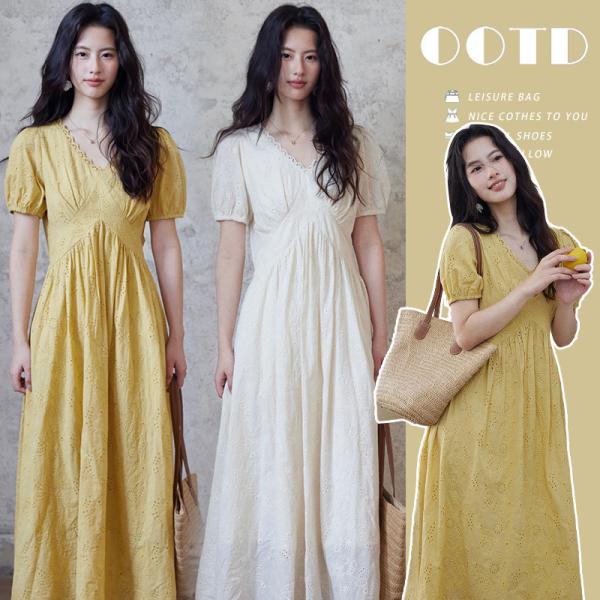 商品詳細：カラー：/イエロー/ホワイトサイズ：/M/L/XL/2XL【商品説明】シンプルだけどシルエットの美しさが際立つ授乳服＆マタニティワンピース◎ロング丈で体型カバーしますので、気になるママさんに喜ばれているデザインです。簡単に授乳でき...