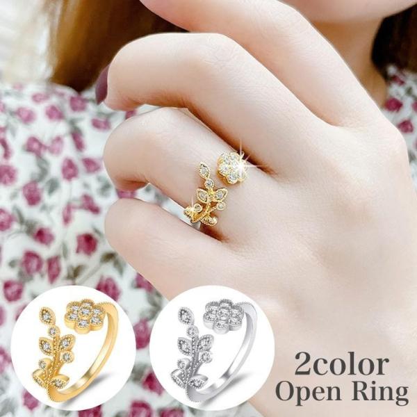 フラワーモチーフのオープンリング。自分用としてはもちろん、大切な人への贈り物にもおすすめです♪【サイズについて】画像をご参照ください。【素材について】合金【カラーについて】生産ロットにより柄の出方や色の濃淡が異なる場合がございます。お使いの...