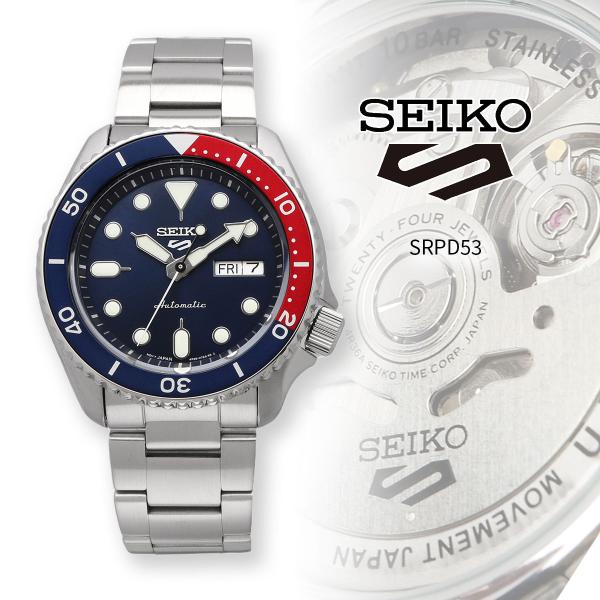 【 SEIKO セイコー 5スポーツ 】国産初の自動巻きデイデイトモデルとして発表されたセイコーファイブは、その名の通り5つの先進的な機能を備えており、これまで主流だったレザーストラップを用いたドレスウオッチと一線を画した、アクティブシーン...