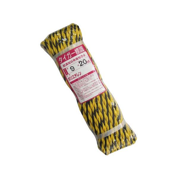 目印、標識用のロープ。安全性が求められる現場、強度が求められる用途 では使用しないでください。仕様・サイズ:9×20m・材質:ポリエチレン・重量:600 g