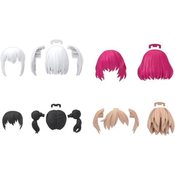 30MS オプションヘアスタイルパーツVol.10 全4種（BOX) 色分け済みプラモデルが登場！