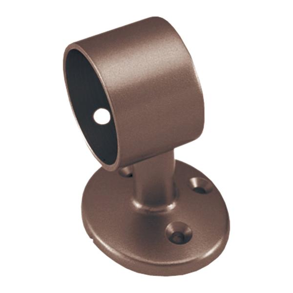 エンドブラケットのベーシックタイプ。縦横兼用。仕様・色:ブラウン・太さ:32mm用・ねじ付(+3.5×40 3本、+3.5×20 1本)・サイズ:W55×D45×H74.5・材質:亜鉛合金【使用上のご注意】※32mmの取付けピッチは700m...