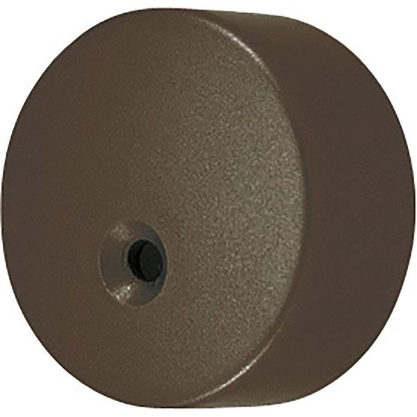 木口を隠して安全性を高めたい時に。・材質:亜鉛合金・色:ブラウン・ねじ付(+3.5×20 1本)