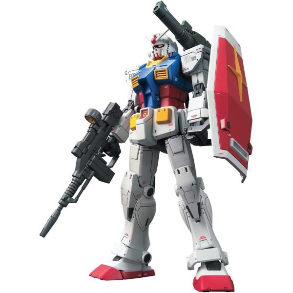 『機動戦士ガンダム THE ORIGIN』よりジ・オリジン版RX-78-02 ガンダムがHGにラインアップ。  ■パーツ選択式で、左右非対称が特徴の前期型と左右対称が特徴の中期型、両方のデザインが楽しめる。 ■前腕部は前期型再現として左前腕...