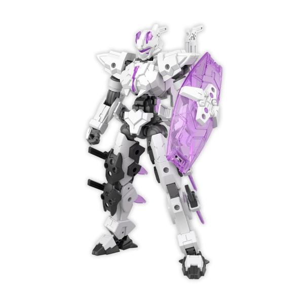 マクシオン軍から、近接戦闘に特化した強力な最新機体「レヴィニクス」がロールアウト！！■クリアパーツを多く使用した様々な武装が付属。■武装はエネルギーダガー、リボルバーソード、エネルギーシールドが付属。■ダガーホルダーは3mmジョイントにより...