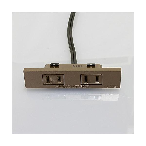 メーカー：NOATEK(ノアテック) / 株式会社ノア　　シリーズ名： 家具用コンセント　　　本体色：茶色コード色：黒色容量：1500Wまでコード種類：VFFコード2m薄型つば下19.7mmコンセントワンタッチ式ワンタッチ式（バネタイプ）は...