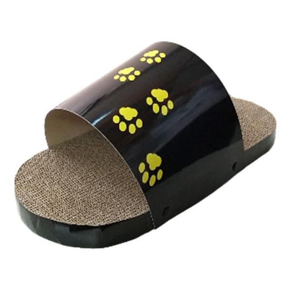 猫ちゃんサイズに合わせたスリッパ型の爪とぎ思わず何度も写真を撮りたくなるようなユニークなデザインインテリアとしてもとってもオシャレ主原料：本体/紙・段ボール、留め具/PP