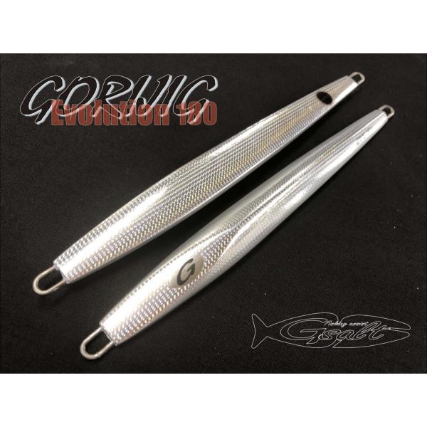 GORIJIGエボリューション180gは、従来のGORIJIG180gを進化させたジグである。潮の抵抗を考慮しショート化させ、ジグの厚みを出すことによりGマークフロント使用時は、よりゆっくりとしたフォールを演出することが可能に。従来のGOR...