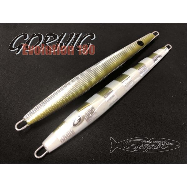 GORIJIGエボリューション180gは、従来のGORIJIG180gを進化させたジグである。潮の抵抗を考慮しショート化させ、ジグの厚みを出すことによりGマークフロント使用時は、よりゆっくりとしたフォールを演出することが可能に。従来のGOR...
