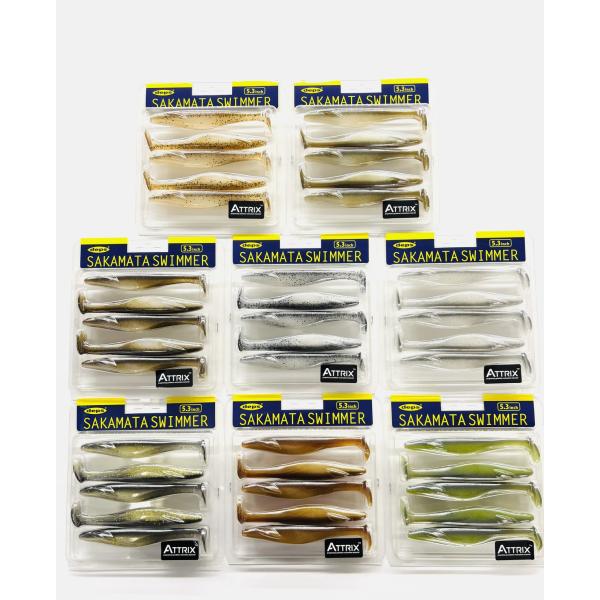 魅惑の波動を生む、シャッドテール。スイミングに特化したサカマタボディのシャッドテール『サカマタスイマー』。ソルト含有量マックスとなるボディ下部マテリアルによる低重心、また水掴みが良くスローからファストリトリーブまで対応のシャッドテールによる...