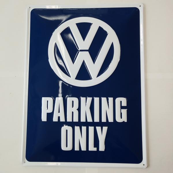 "注）こちらの商品は、返品不可品となります。予めご了承の上で、ご注文お願い致します。"※　薄い傷あり●　対象純正部品番号　●●　参考適合車種　●フォルクスワーゲンVW PARKING ONLY メタルサイン/ブリキ看板サイズ　30 X 40 cm