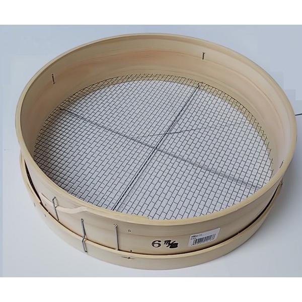 現場の砂ふるい、園芸用砂フルイなどに。外径350mm×高さ90mm