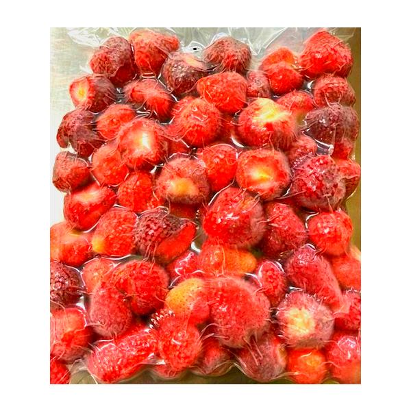 果物のプロの目で厳選した冷凍フルーツ　有機栽培された苺（トルコ産）、オーガニックいちごを真空冷凍加工しました。有機いちご、オーガニックいちごには、自然の旨みがいっぱいで、うれしい。業務用有機イチゴを１００0ｇに、真空パック加工後、急速冷凍し...