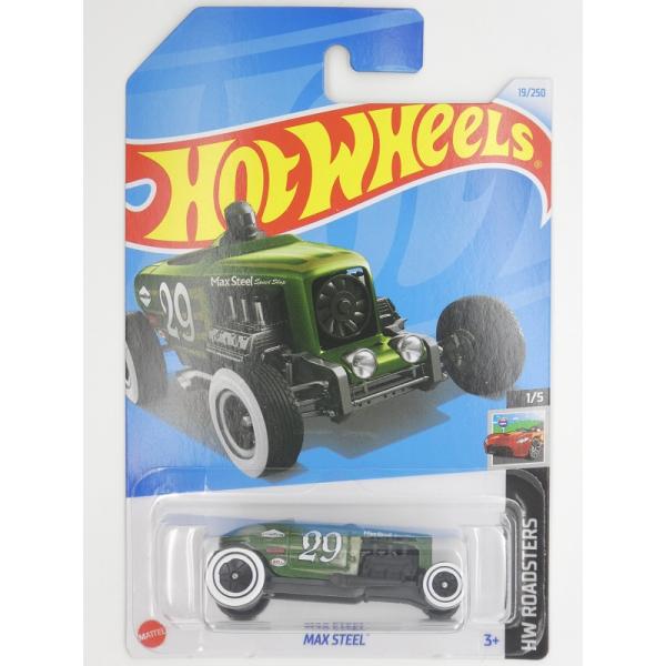 Hot Wheels☆ホットウィール 2024 19/250 HW ROADSTERS  MAX STEELブリスターやパッケージに折れやスレ、傷みのある場合があります。量産品のため、商品に個体差や初期傷、スレなどがある場合がございます。ご...
