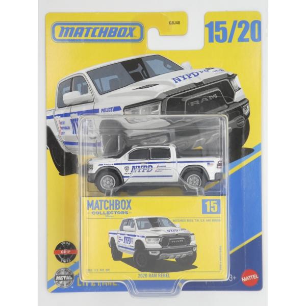 MATCHBOX☆マッチボックス COLLECTORS 2025  15/20  2020 RAM REBELブリスターやパッケージに折れやスレ、傷みのある場合があります。量産品のため、商品に個体差や初期傷、スレなどがある場合がございます。...