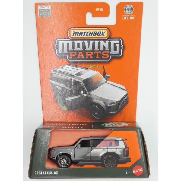 matchbox MOVING PARTS☆マッチボックス ムーヴィング パーツ  2024 LEXUS GXアクション：左右ドア開閉パッケージに折れやスレ、傷みのある場合があります。量産品のため、商品に個体差や初期傷、スレなどがある場合が...
