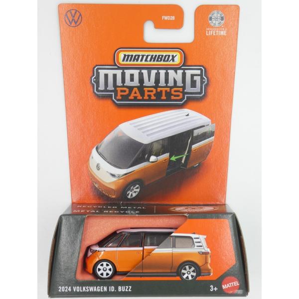 matchbox MOVING PARTS☆マッチボックス ムーヴィング パーツ  2024 VOLKSWAGEN ID.BUZZアクション：左ドア開閉パッケージに折れやスレ、傷みのある場合があります。量産品のため、商品に個体差や初期傷、ス...