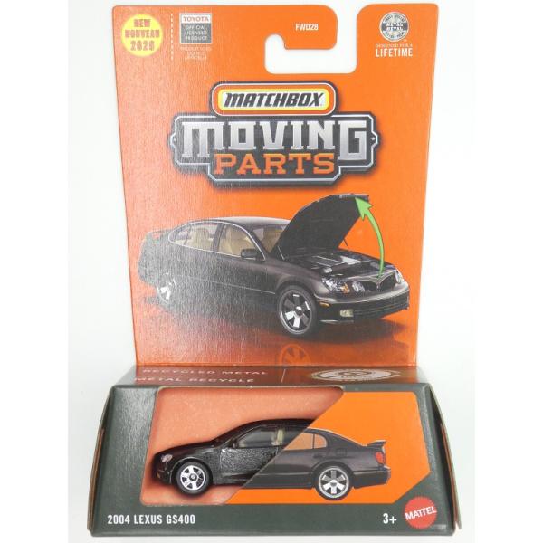 matchbox MOVING PARTS☆マッチボックス ムーヴィング パーツ  2004 LEXUS GS400アクション：ボンネット開閉パッケージに折れやスレ、傷みのある場合があります。量産品のため、商品に個体差や初期傷、スレなどがあ...