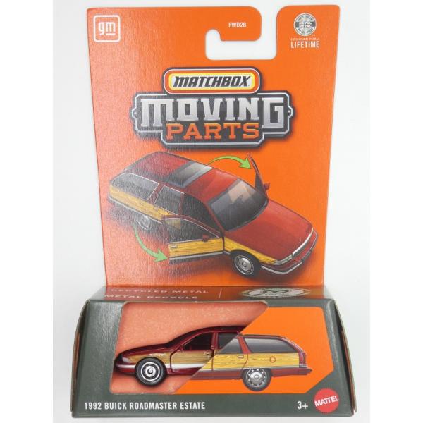 matchbox MOVING PARTS☆マッチボックス ムーヴィング パーツ  1992 BUICK ROADMASTER ESTATEアクション：左右ドア開閉パッケージに折れやスレ、傷みのある場合があります。量産品のため、商品に個体差...